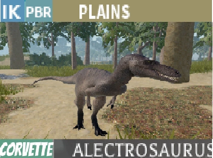 Alectrosaurus new remodele/texured idea (I know is has pbr and ik and ...