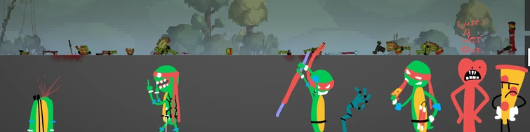 the teenage mutant ninja turtles in Melon playground | Fandom