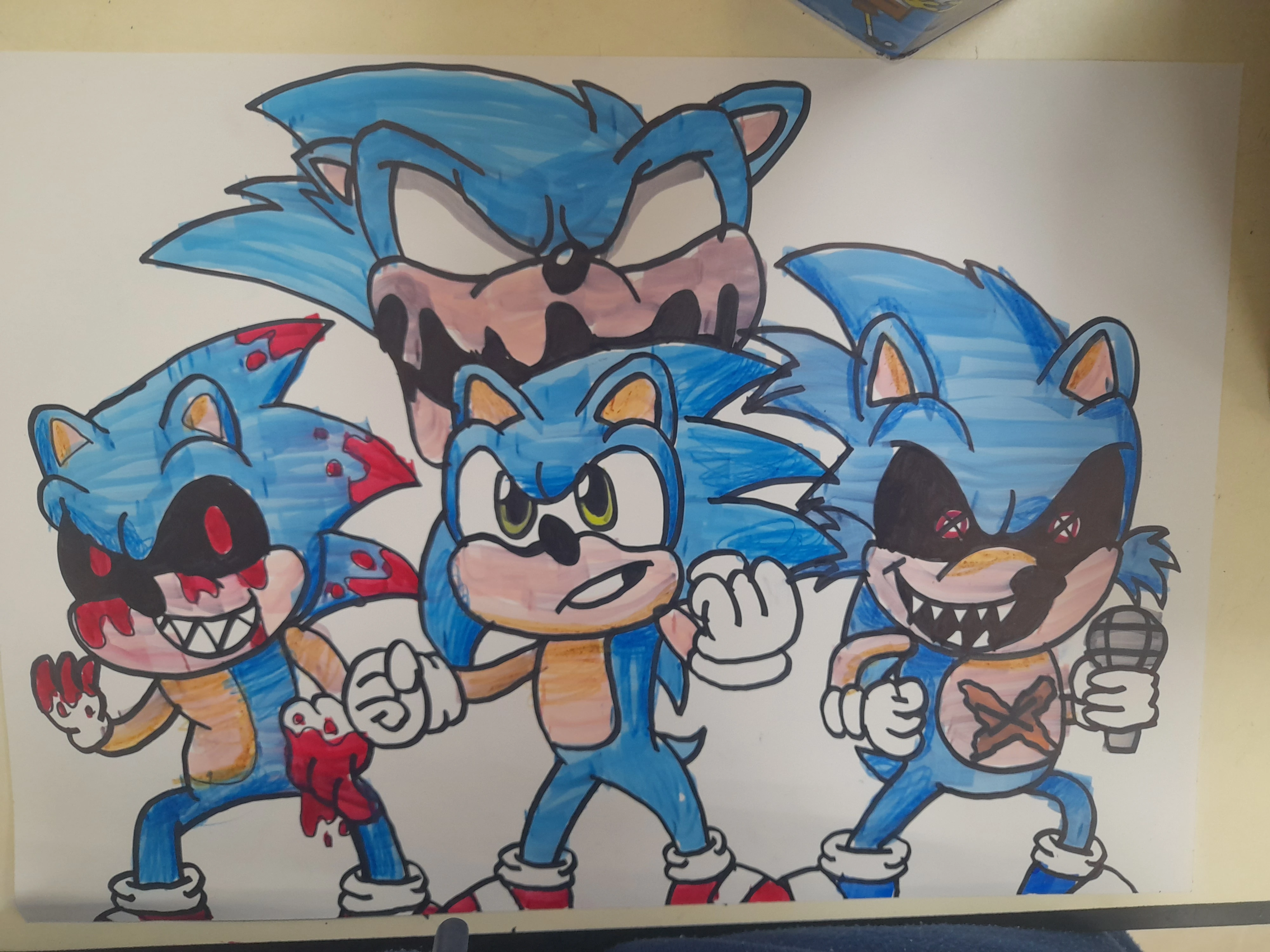 Sonic, Sonic.EXE, Lord X, and Corrupted Sonic | Fandom
