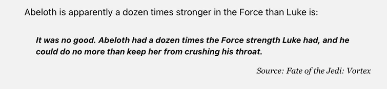 Reborn Krayt and Grand Master Luke Skywalker Vs True Form Abeloth | Fandom