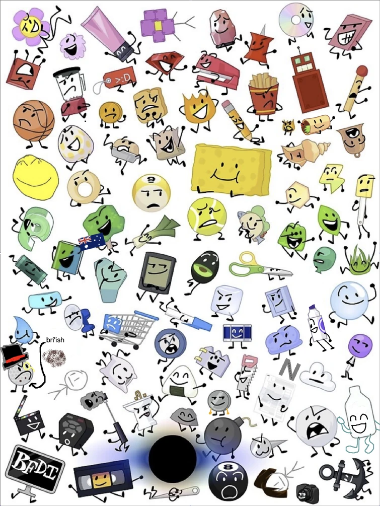 Image of the bfb cast but the most liked comment gets to change ...