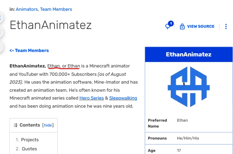 Discuss Everything About EthanAnimatez Wiki | Fandom