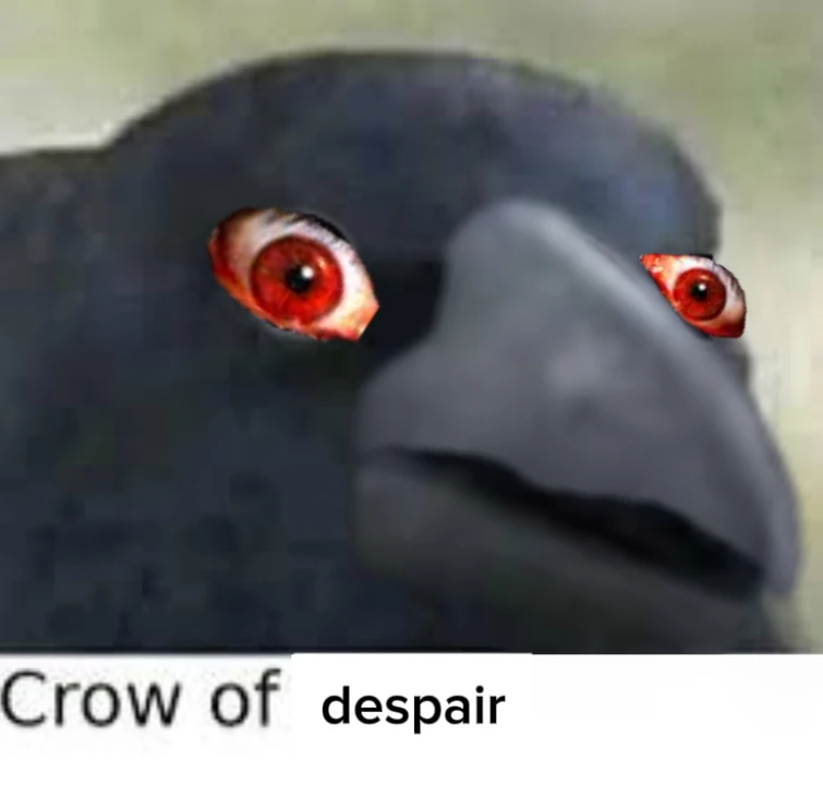 crow of despair (made by me) | Fandom