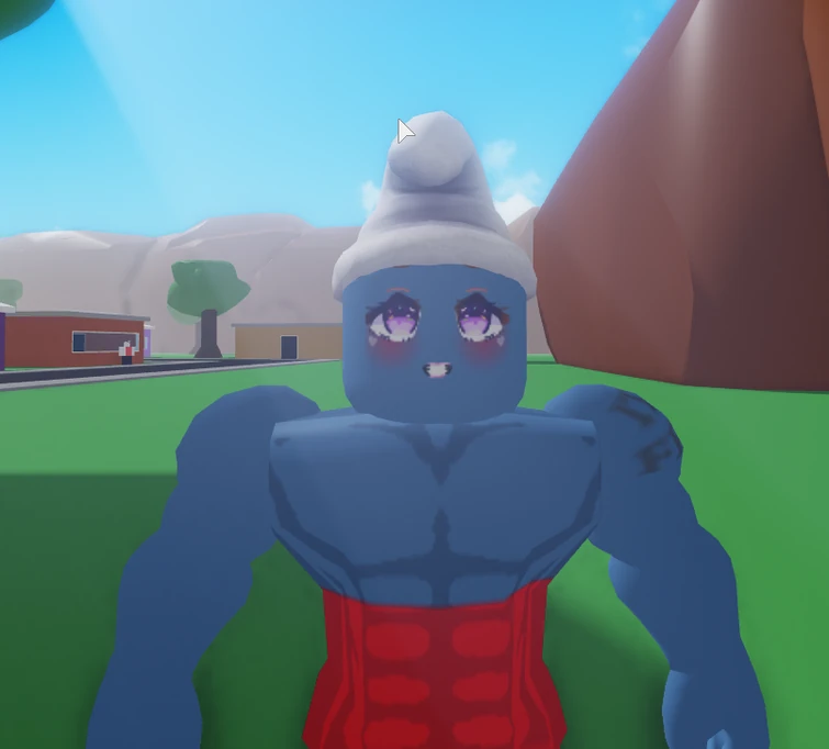 hot anime girl buff smurf | Fandom