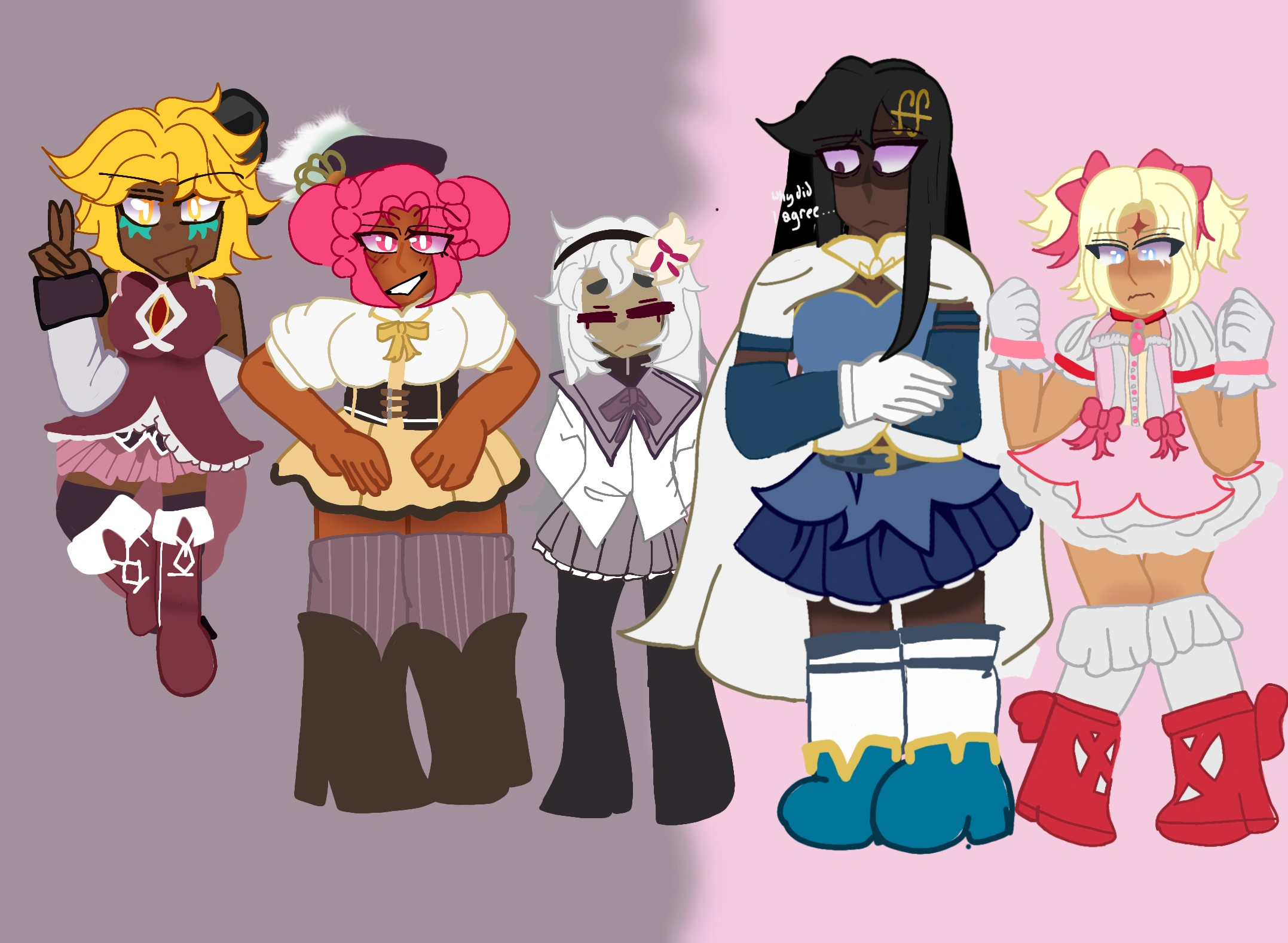 The ancient cookies except I drew them in madoka magica cosplays | Fandom