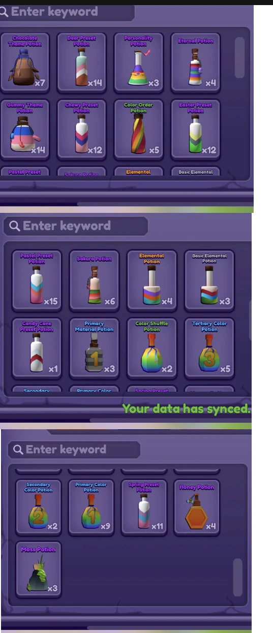 Selling color pots for one coin below the store price + trading ...