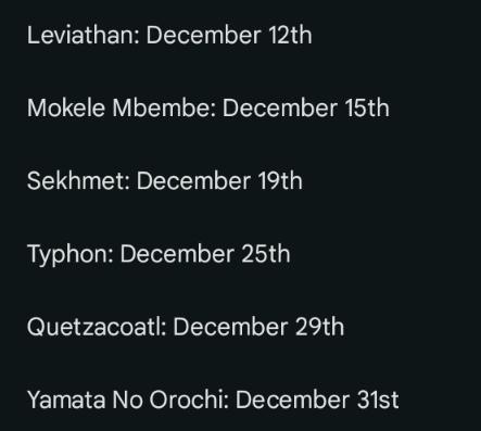 Release dates for the unseen Titan drawings I drew and also I already ...