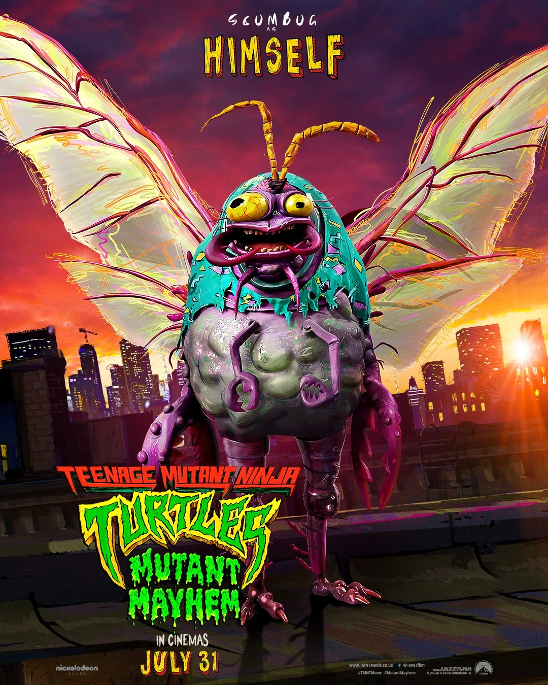 Is Scumbug from Teenage Mutant Ninja Turtles: Mutant Mayhem a male or ...