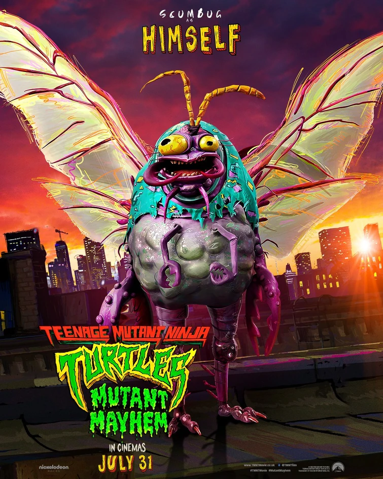 Is Scumbug from Teenage Mutant Ninja Turtles: Mutant Mayhem a male or ...