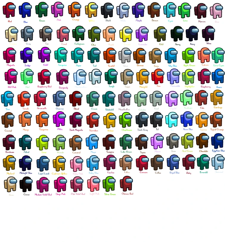 Among Us but it has 119 colors | Fandom