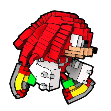 I did this cartoon pixel knuckles | Fandom