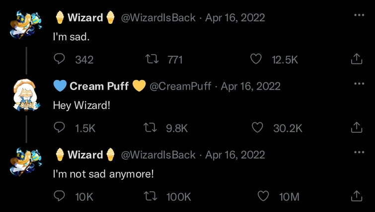 Wizard and cream puffs conversation 🔍 | Fandom