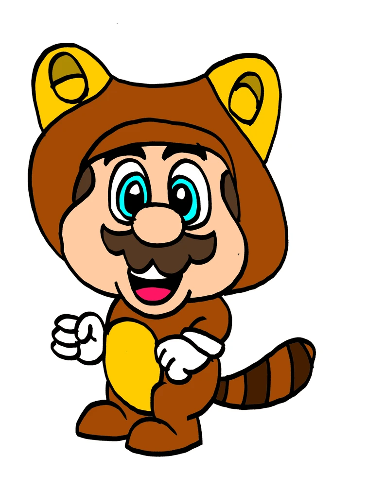 My drawing of Tanooki Mario | Fandom
