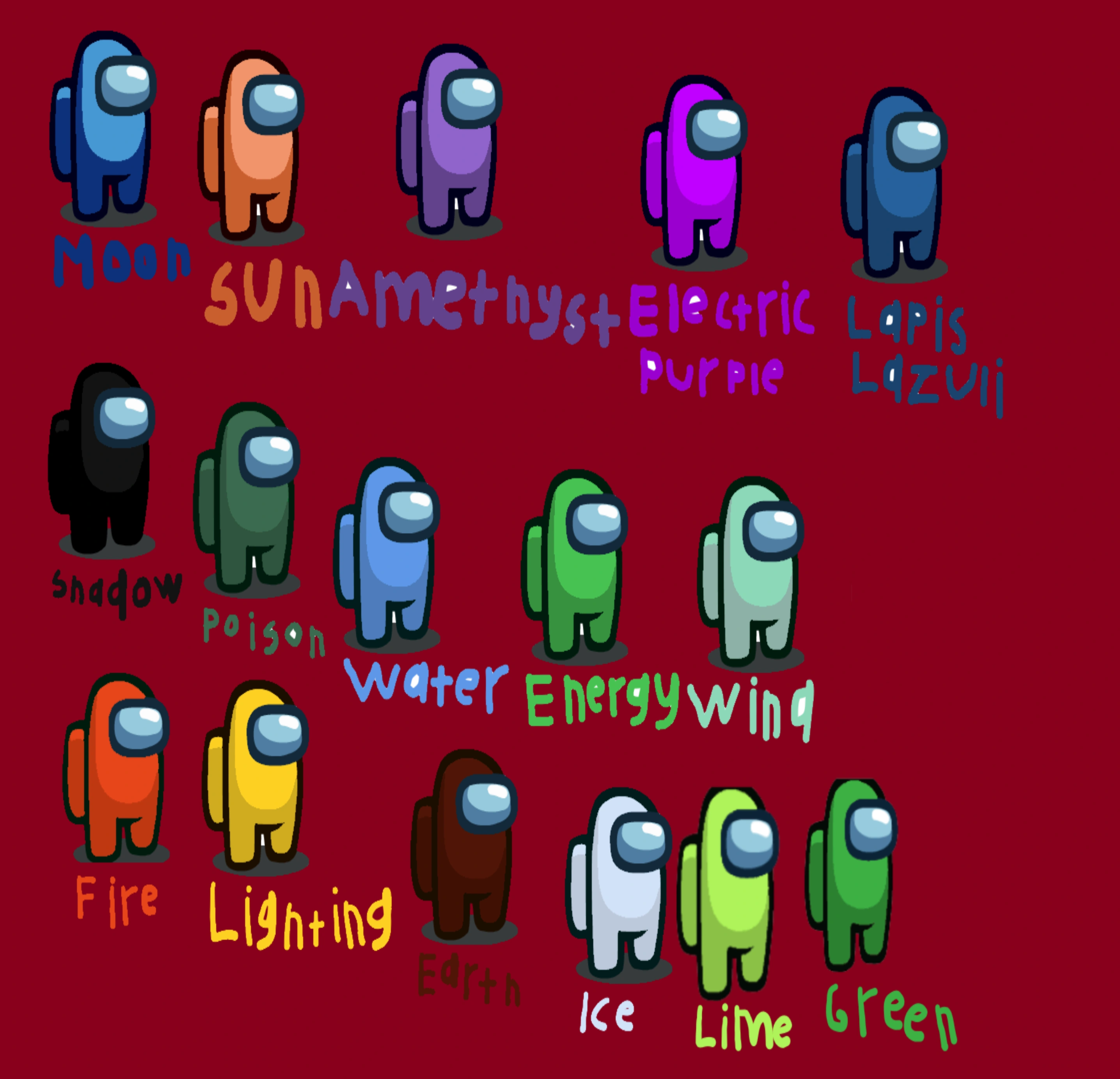 Among Us Custom Colour Cornucopia (16 Custom Colours) | Fandom