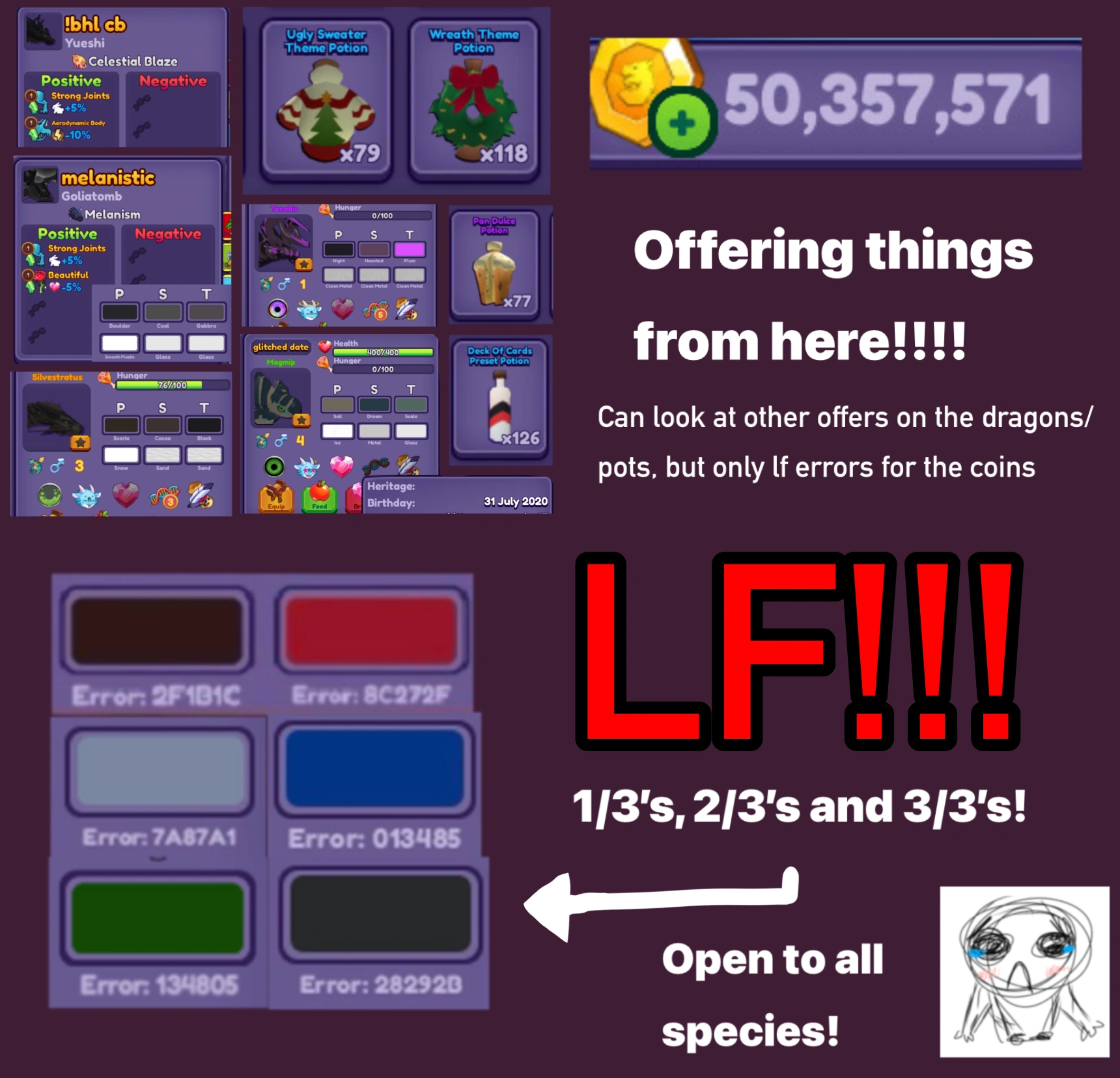 LF ERROR COLOURS! | Fandom