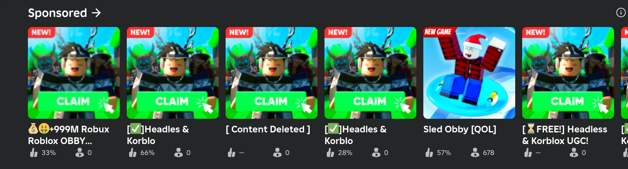 Why were there so many scam games on the front page randomly? | Fandom