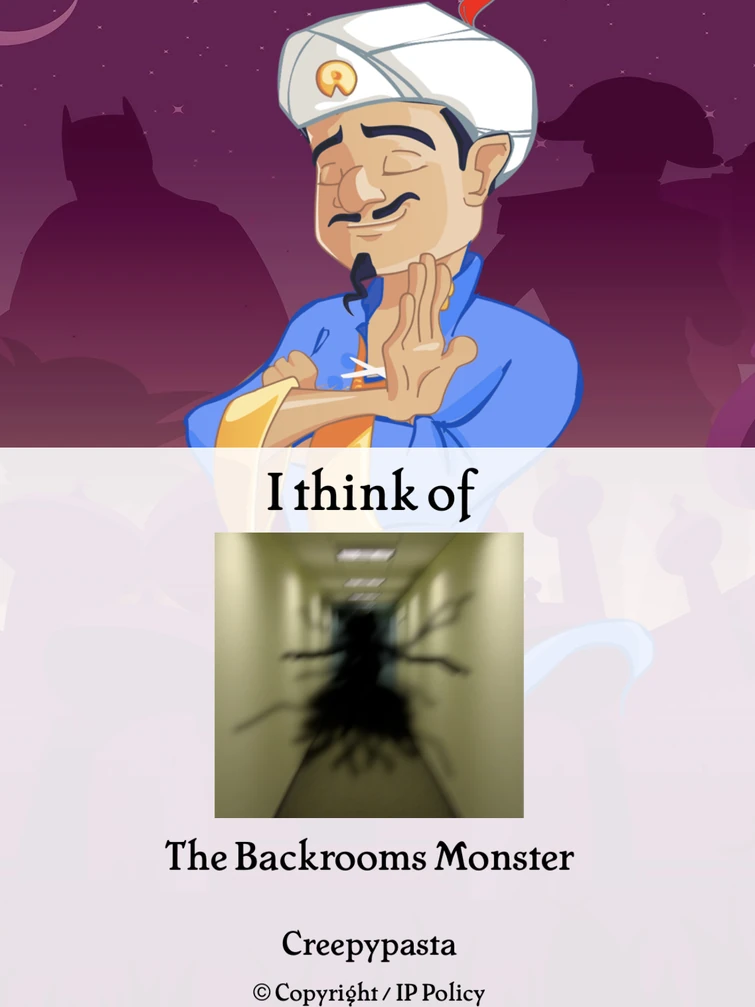 Akinator guessed the backrooms creature | Fandom