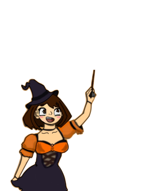 Digital Art Halloween AU Uraraka (bad) | Fandom
