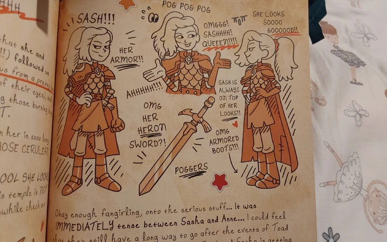 i love the difference between the way marcy draws sasha and how anne ...