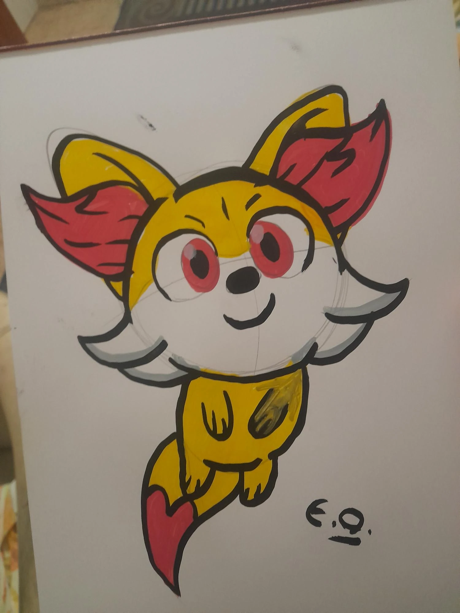 My colored drawing of Fennekin | Fandom
