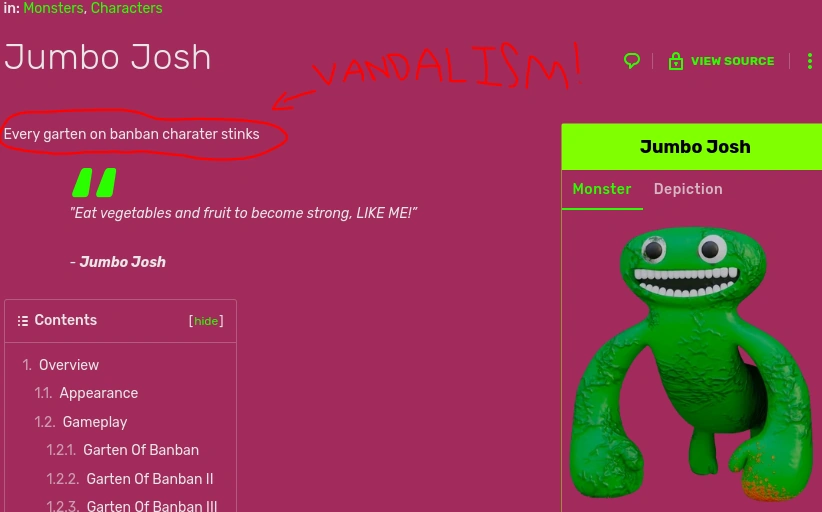 VANDALISM REPORT! | Fandom