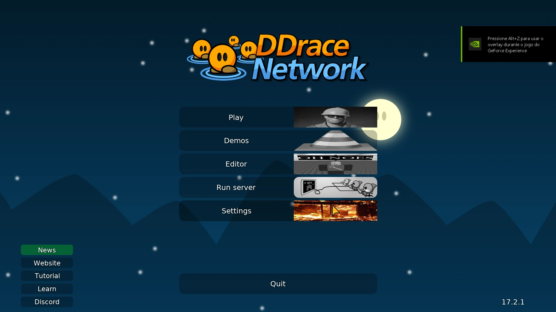 hands down, the singlehandedly worst DDRaceNetwork menu | Fandom