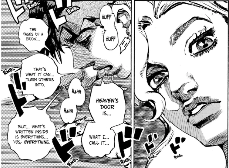 Araki Has Officially confirmed that Rohan Can Use HD on himself and on ...