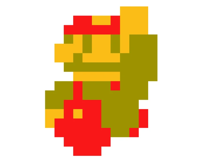 I drew a concept for a front-facing jumping Mario! | Fandom