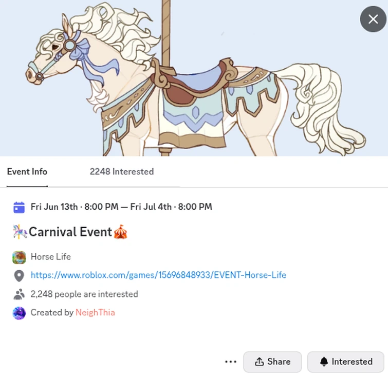 CAROUSEL HORSES FOR THE UPCOMING CARNIVAL EVENT! | Fandom