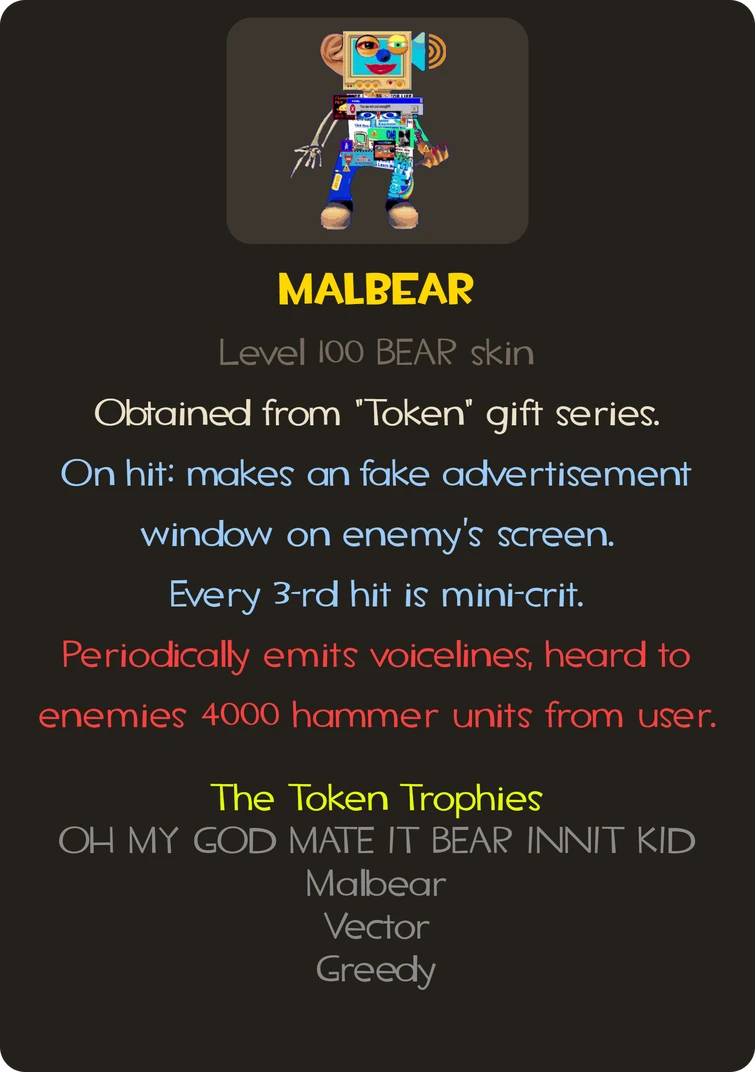Felt bored so I made TF2 weapon cards for some Bear alpha skins | Fandom
