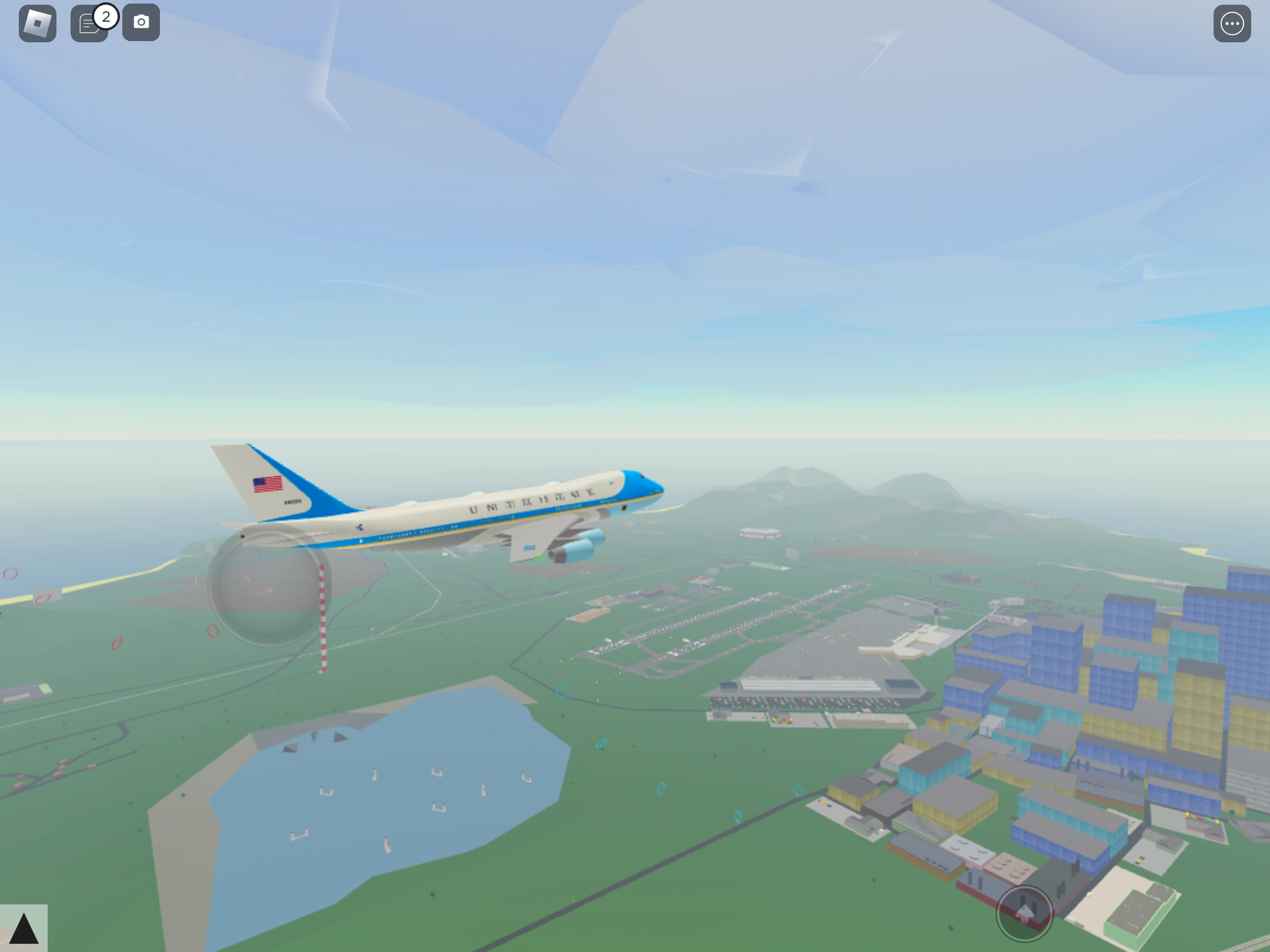 AF1 flying over GR (taken approximately 15 minutes before the update ...