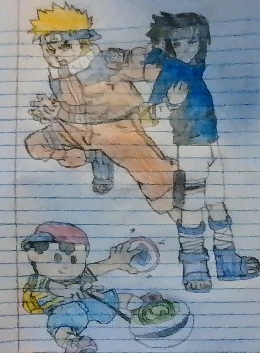 Naruto and Sasuke with Ness | Fandom