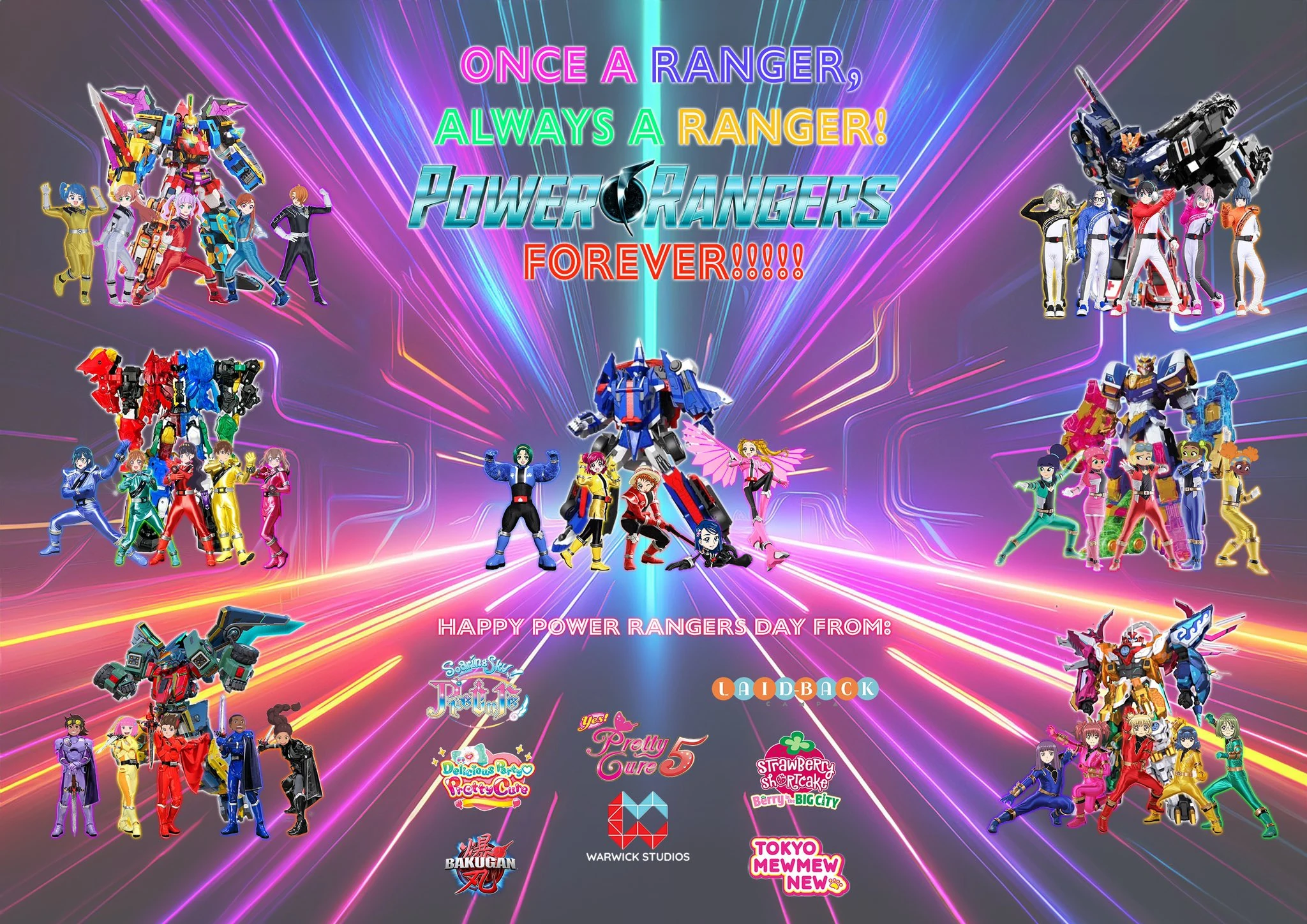 Happy Power Rangers Day from the Anime All Stars (including Bakugan Gen ...