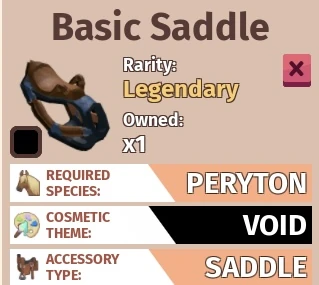 Void Peryton saddle worth? | Fandom