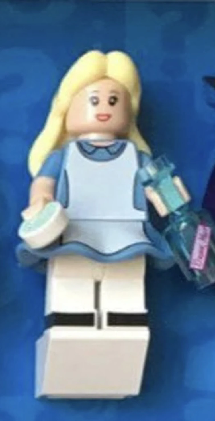 LEGO Alice in blue background | Fandom