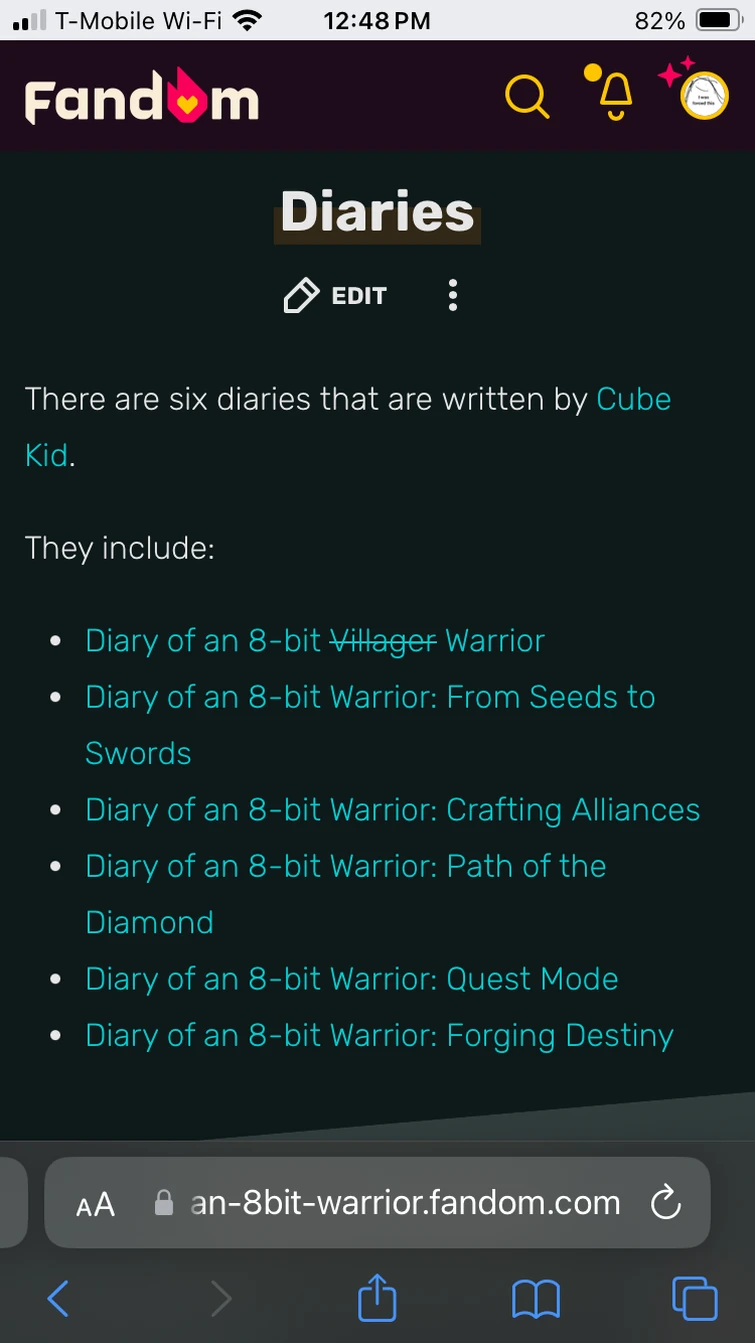 Discuss Everything About Diary of an 8-bit Warrior Wiki | Fandom