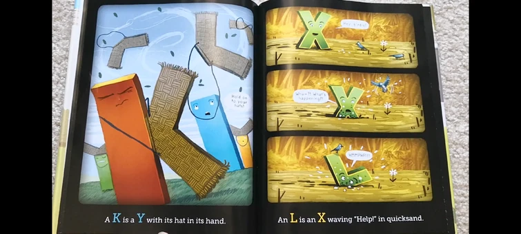 I found this book called the alphabet's alphabet and I noticed ...