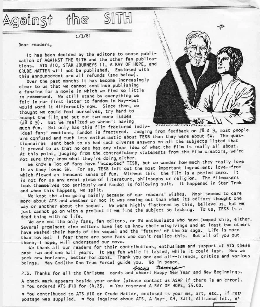 A piece of Star Wars fandom history from 1981 | Fandom