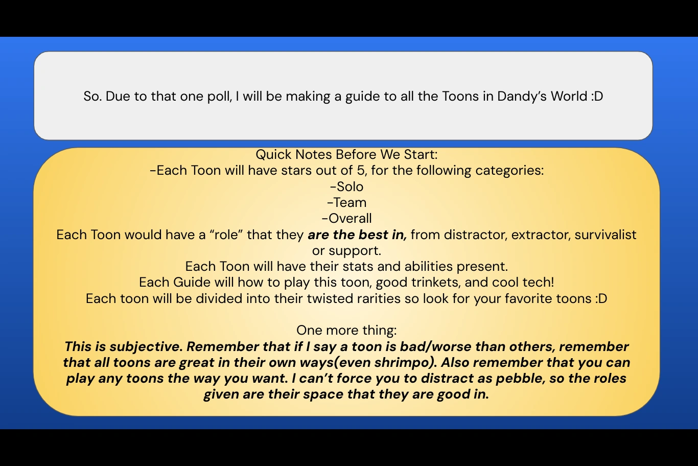 The Guide to All Toons in this Game :D | Fandom