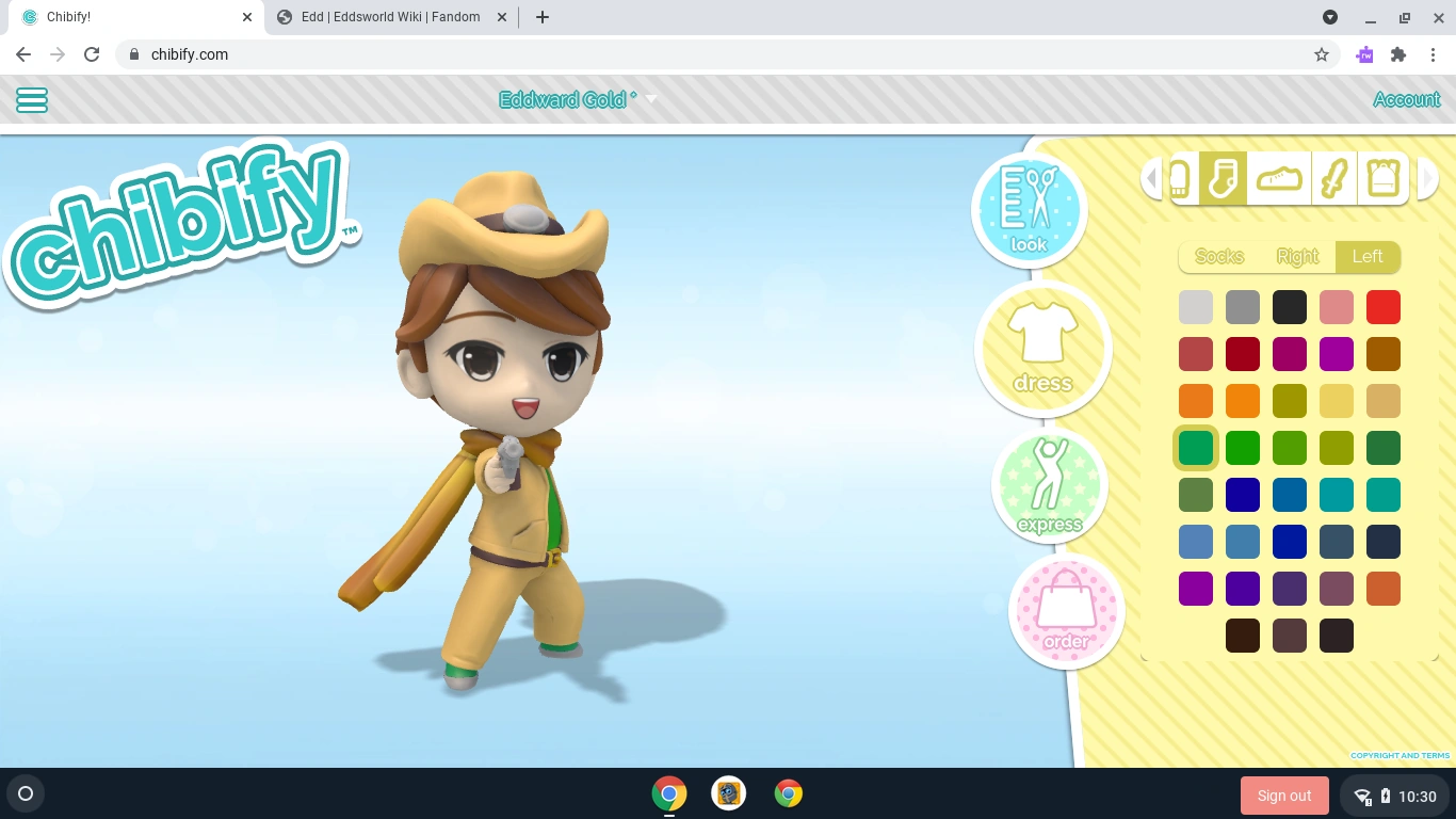 Guys i made eddward gold from saloonatics on Chibify. | Fandom