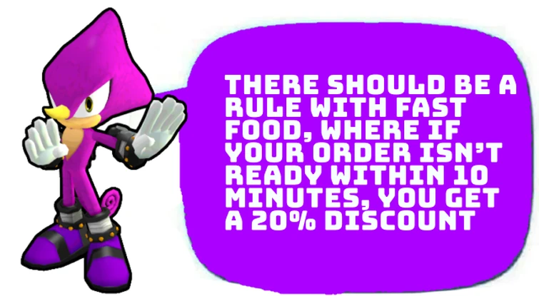 A piece of advice from Espio | Fandom