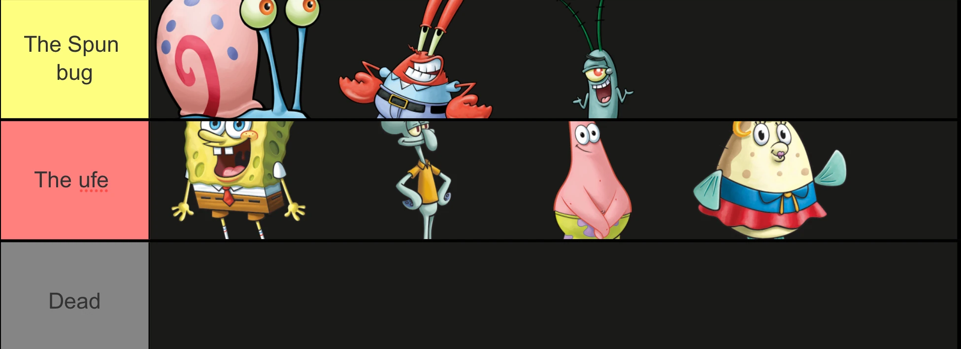 SpongeBob viewer voting because I’m bored as hell - -1 | Fandom