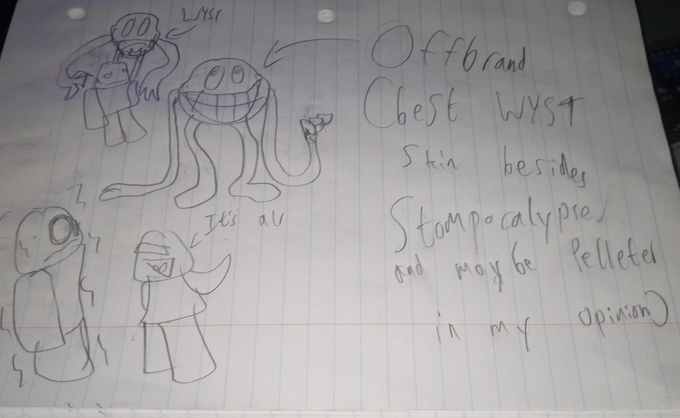 Offbrand WYST being the goober he is (art sucks) | Fandom