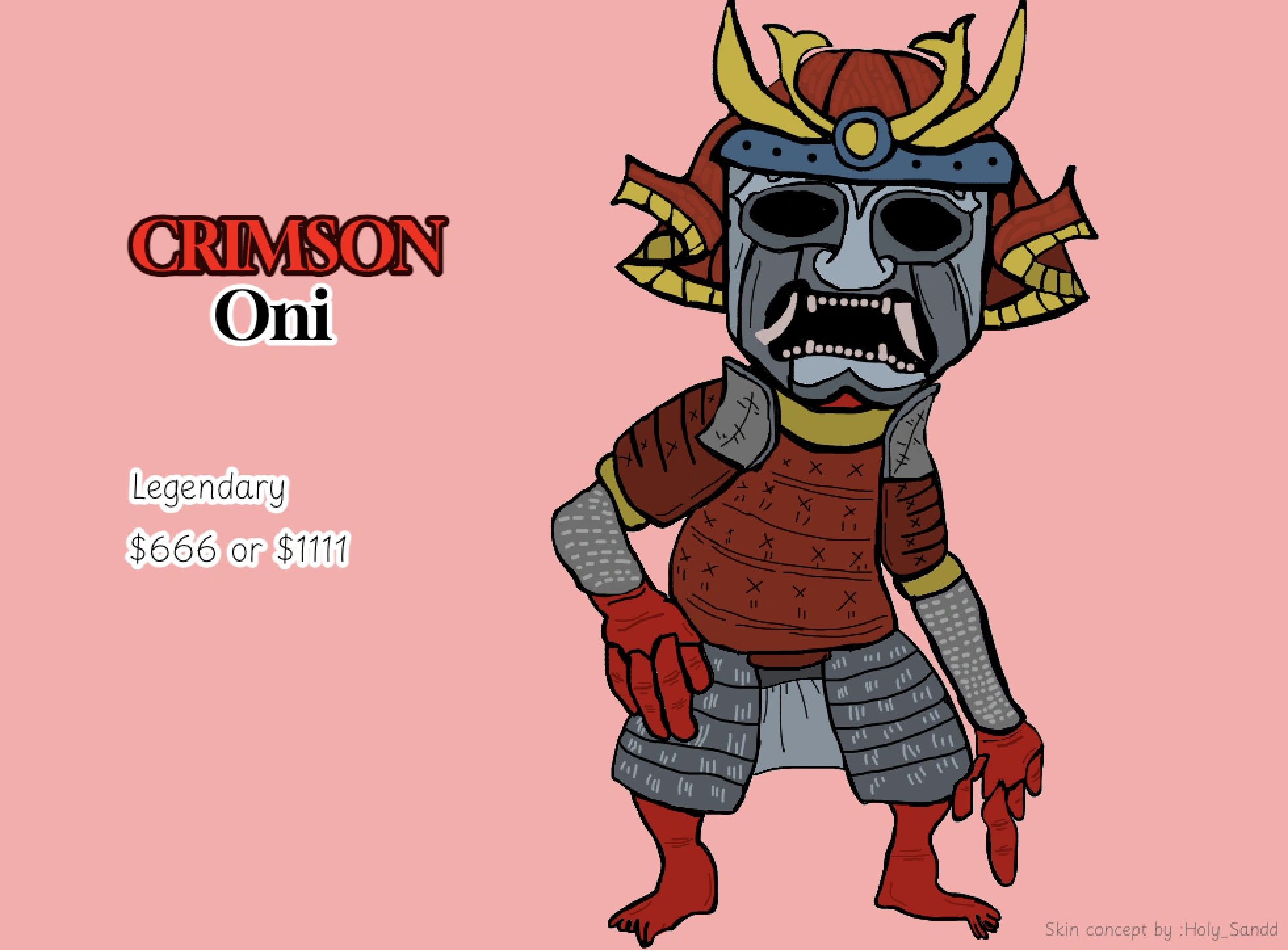 Ao Oni skins Concept [Crimson Oni] (Posted this in the right area this ...