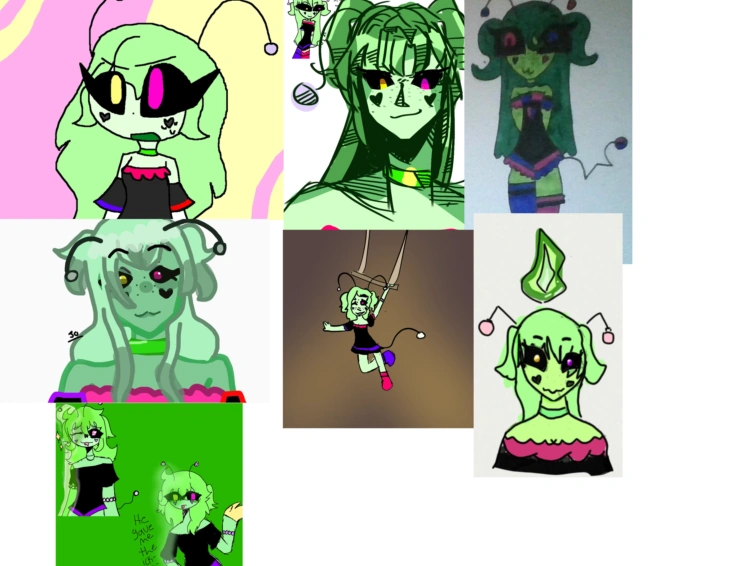 Tiny art collage for people who participated in drawing my tadc oc ...