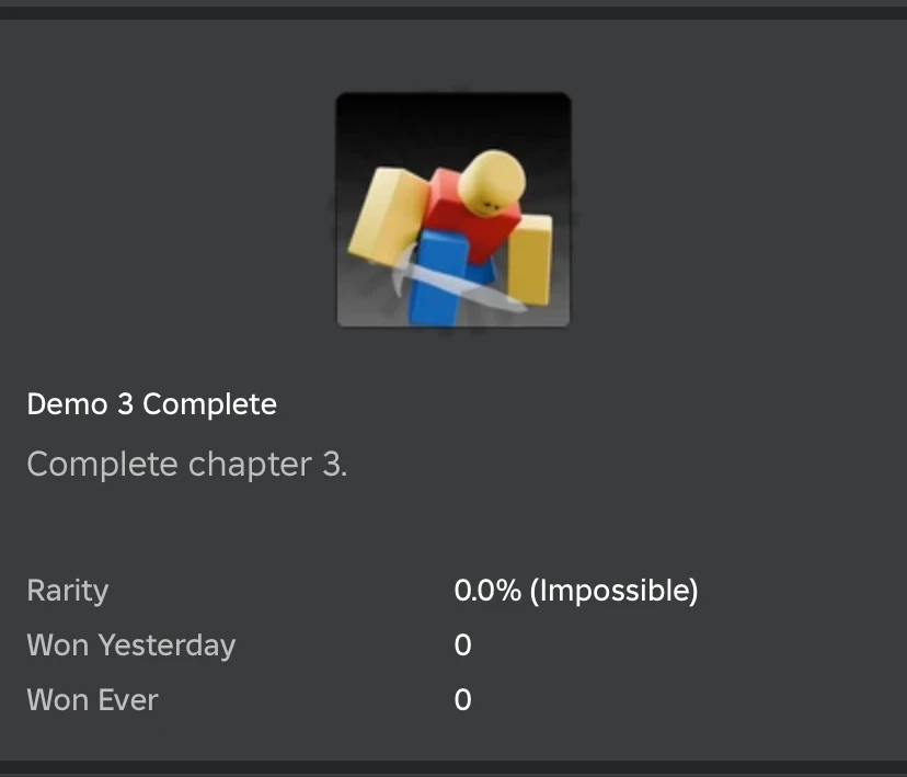 spoiler for Completed Demo 3 badge icon | Fandom