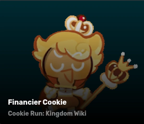 yeah that looks like financier cookie to me | Fandom
