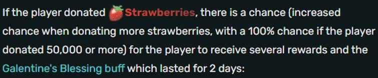 I'm confused... Do I need to give 50k strawberries to the galentines ...