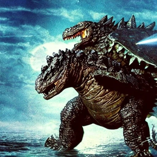 Gamera getting a piggyback ride | Fandom