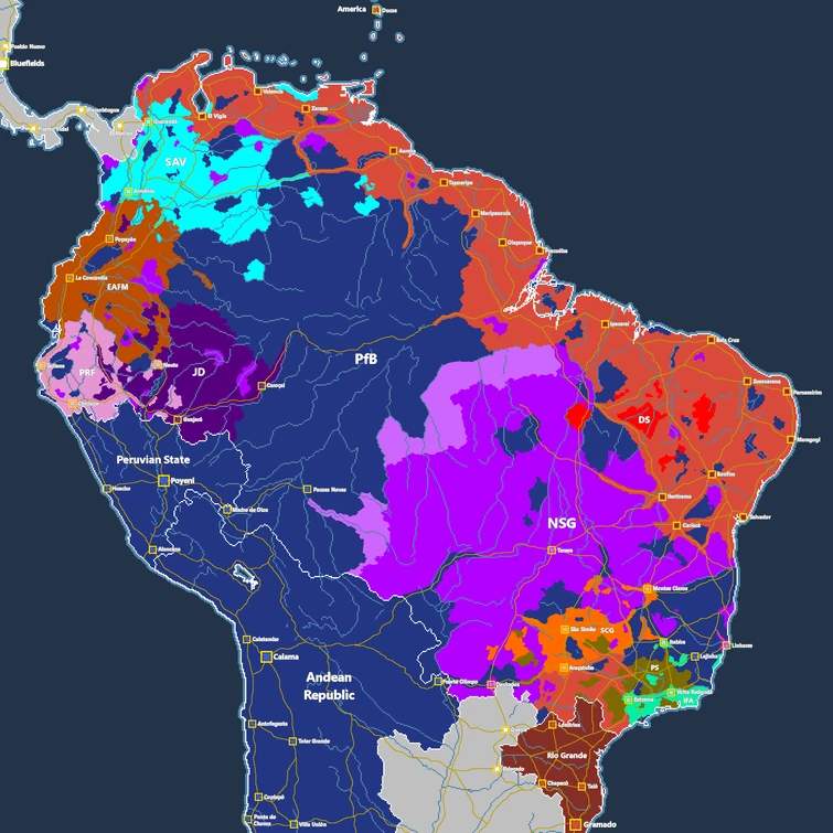 Brazilian Civil War map | Fandom